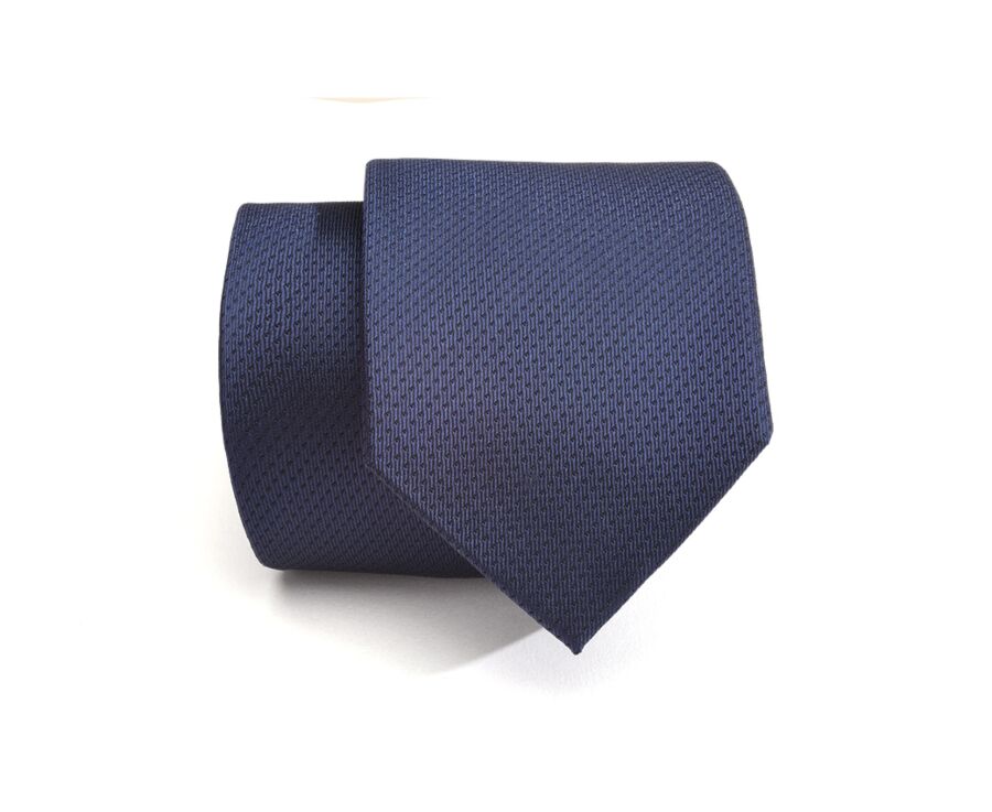 Corbata Hombre de seda Azul petróleo micropuntos Azul Marino | Bexley
