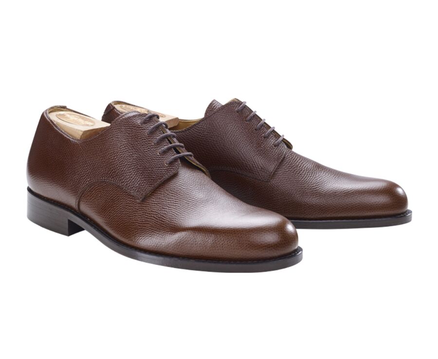 Sweet chestnut grained Derby Shoes - Leather outsole Dover | Bexley