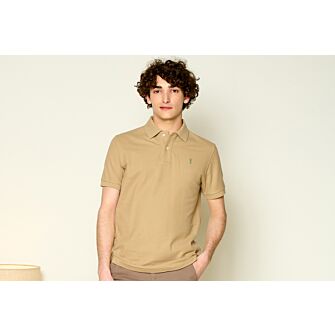 Dark Beige Men's polo shirt Andy Ii | Bexley