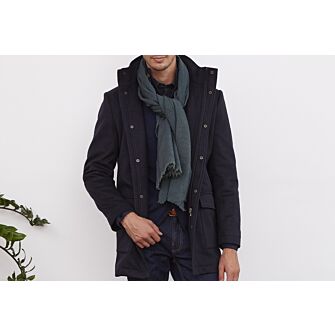Navy Men's cashmere wool coat Grellan | Bexley