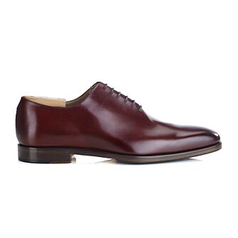 Bright Burgundy Men's Oxford shoes - Leather sole with pad Bellagio ...